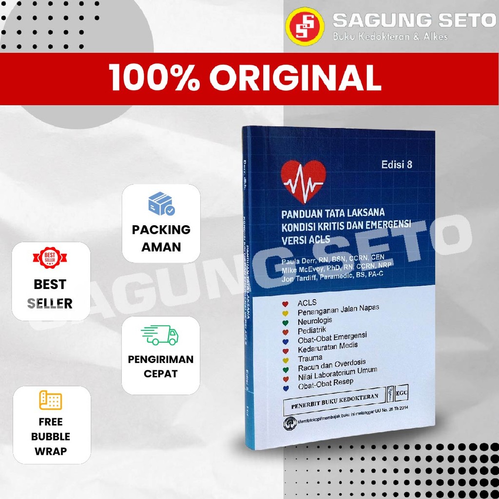 Jual PANDUAN TATA LAKSANA KONDISI KRITIS DAN EMERGENSI VERSI ACLS 8ED ...