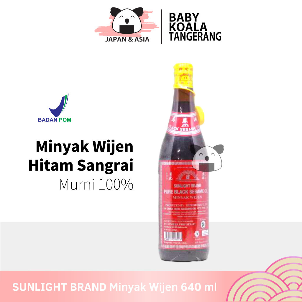 Jual SUNLIGHT BRAND Minyak Wijen Hitam Murni 100% 640 ml Halal │ Pure ...
