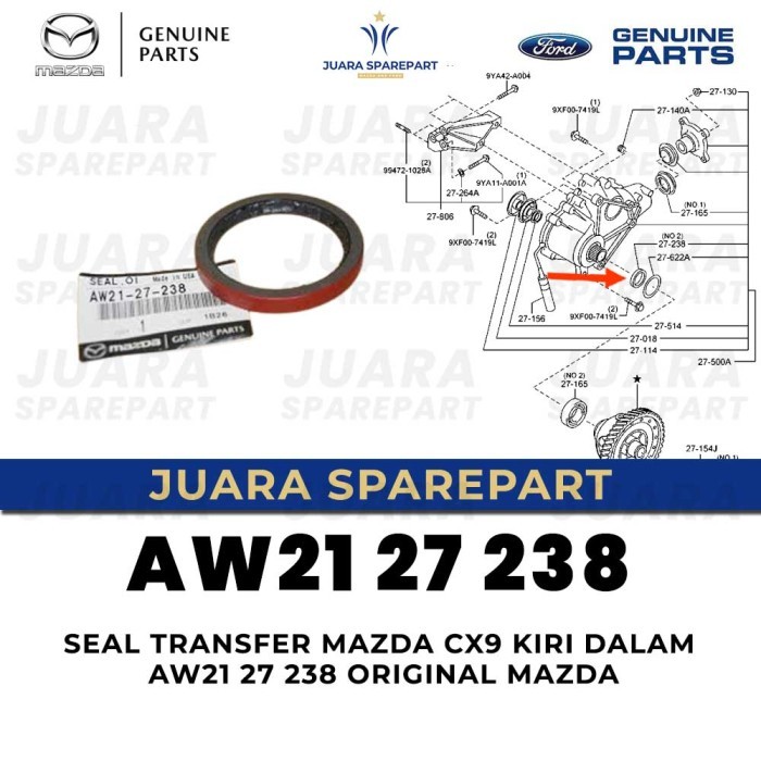 Jual Seal transfer mazda cx9 kiri dalam aw21 27 238 original mazda ...