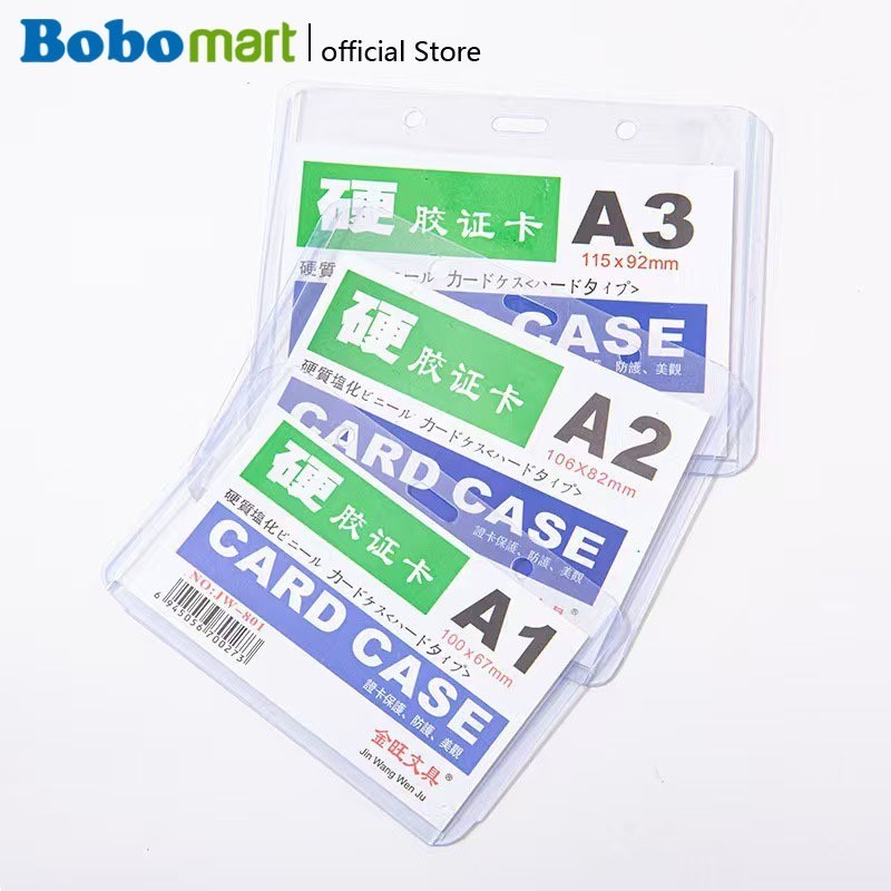 Jual 1 PACK ISI 20PCS ID CARD PLASTIK NAME TAG ID CARD HOLDER NAME TAG ...