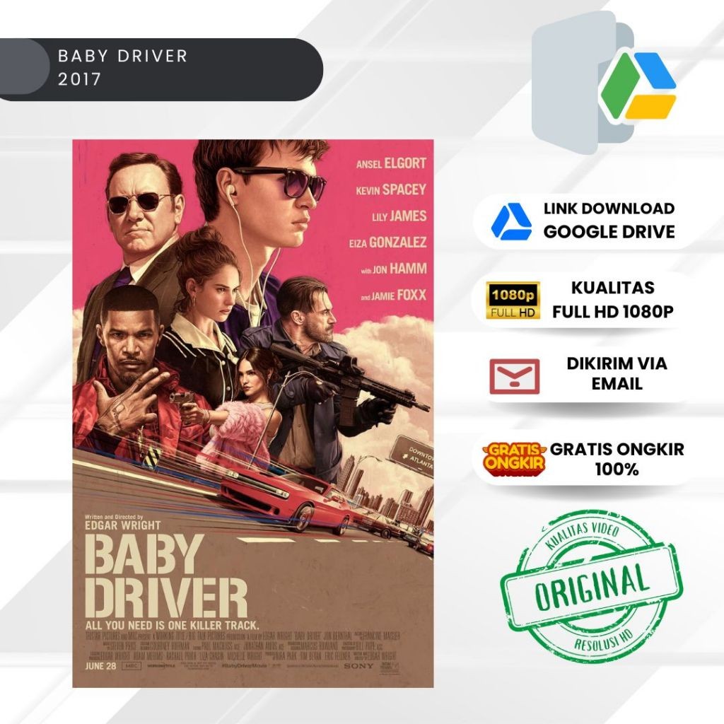 Jual FILM BABY DRIVER (2017) 1080P (GoogIedrive) - Sarana SB | Shopee ...