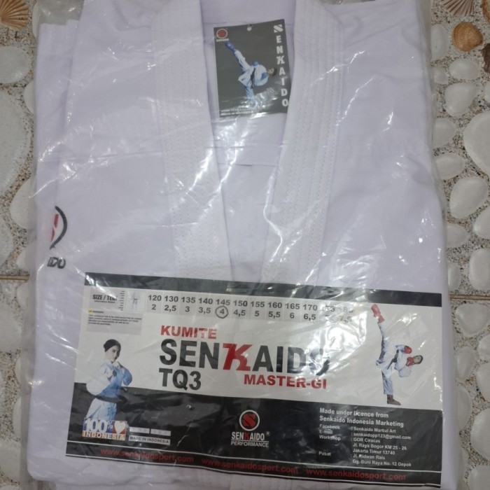 Jual Baju Karate Kumite TQ3 Master Gi Standar SENKAIDO Original ...