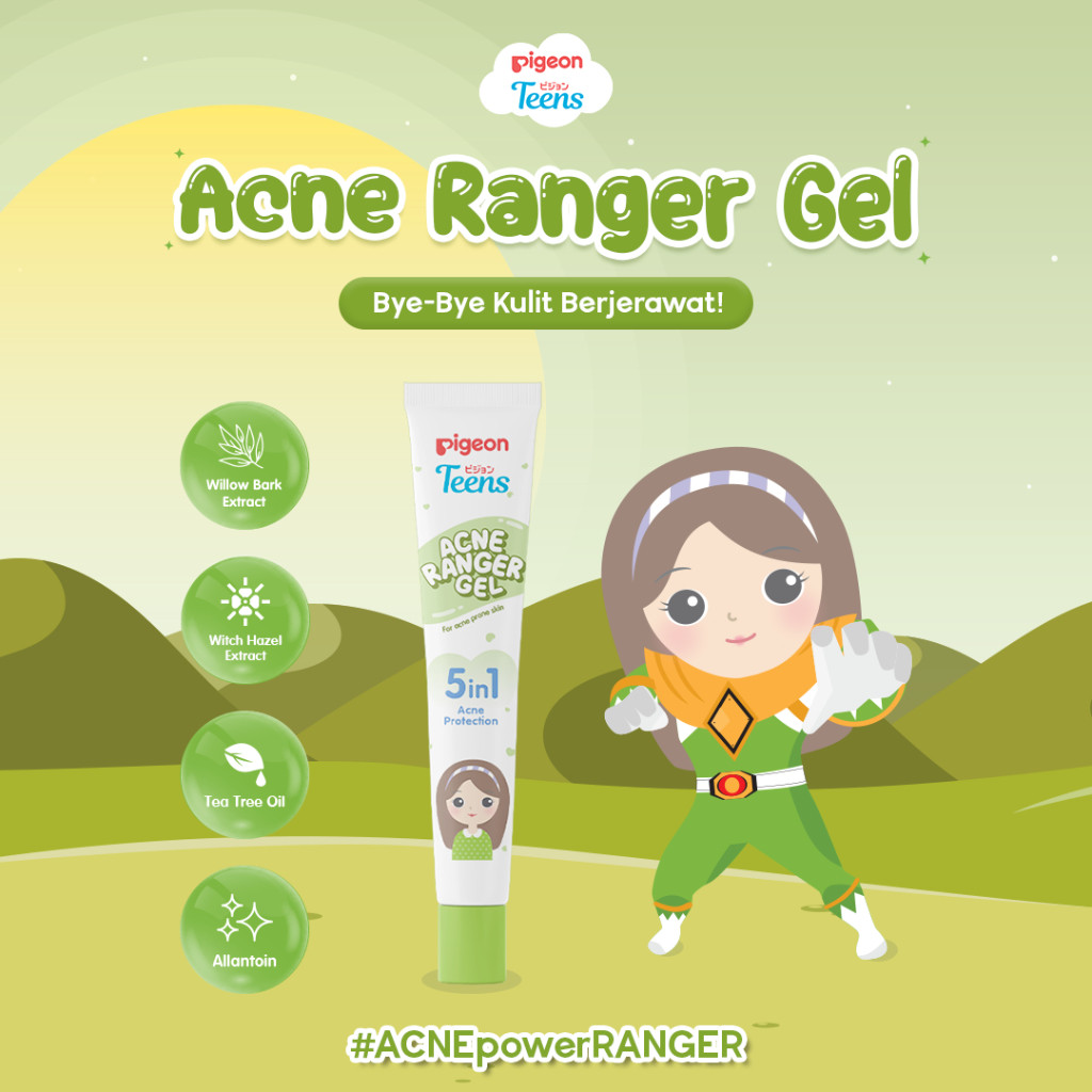 Jual PIGEON TEENS ACNE RANGER GEL 15ml | Acne Gel Remaja| Gel Totol ...