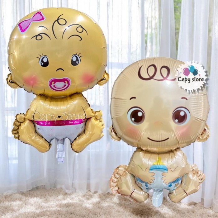 Jual Balon Foil Baby Boy Girl Big Size / Balon Baby Jumbo / Balon Foil ...