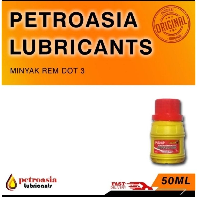 Jual PETROASIA MINYAK REM 50ML DOT 3 (BOTOL KUNING KECIL) 50ML BOTOL ...