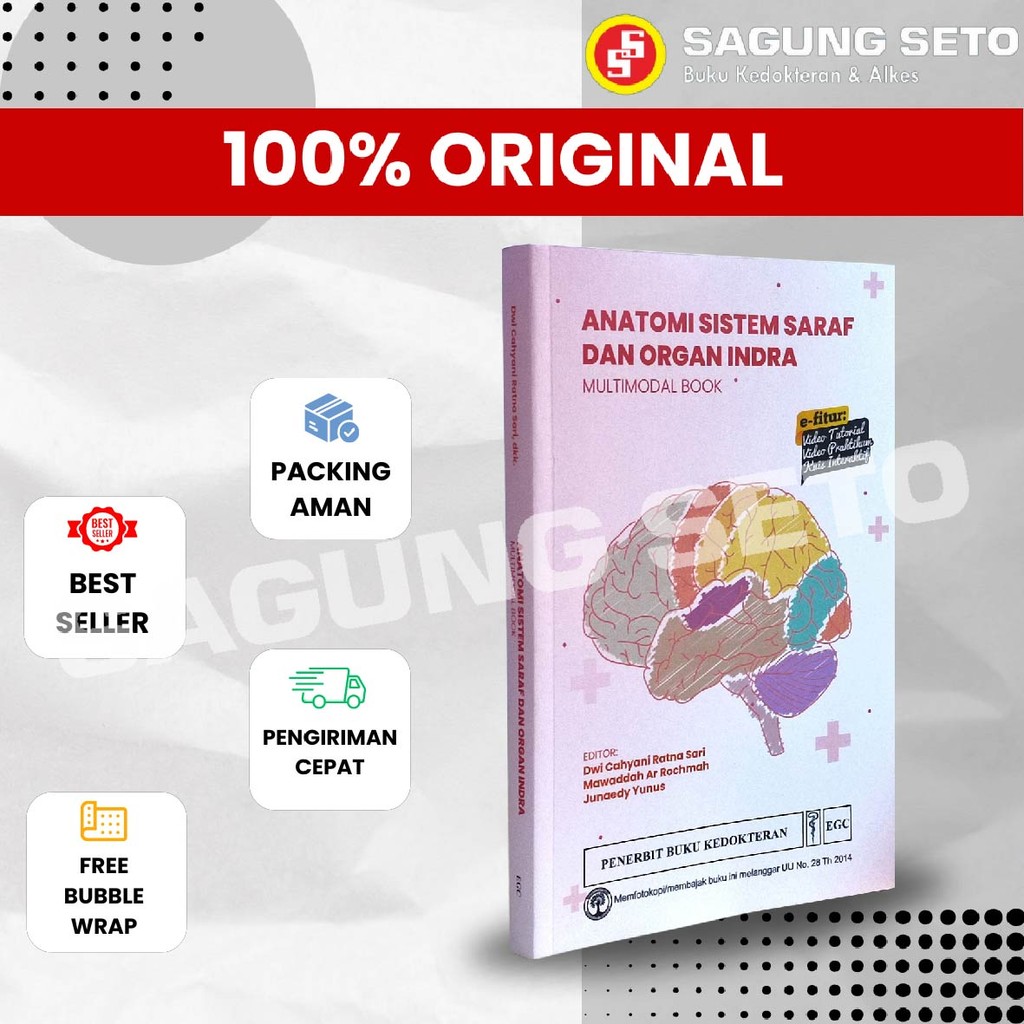 Jual BUKU ANATOMI SISTEM SARAF DAN ORGAN INDRA - DWI CAHYANI RATNA SARI | Shopee Indonesia