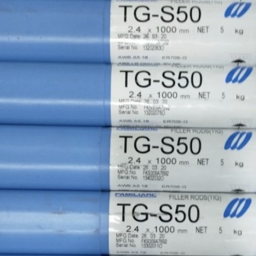 Jual KAWAT LAS KOBE TG-S50 2,4mm X 1000mm | Shopee Indonesia