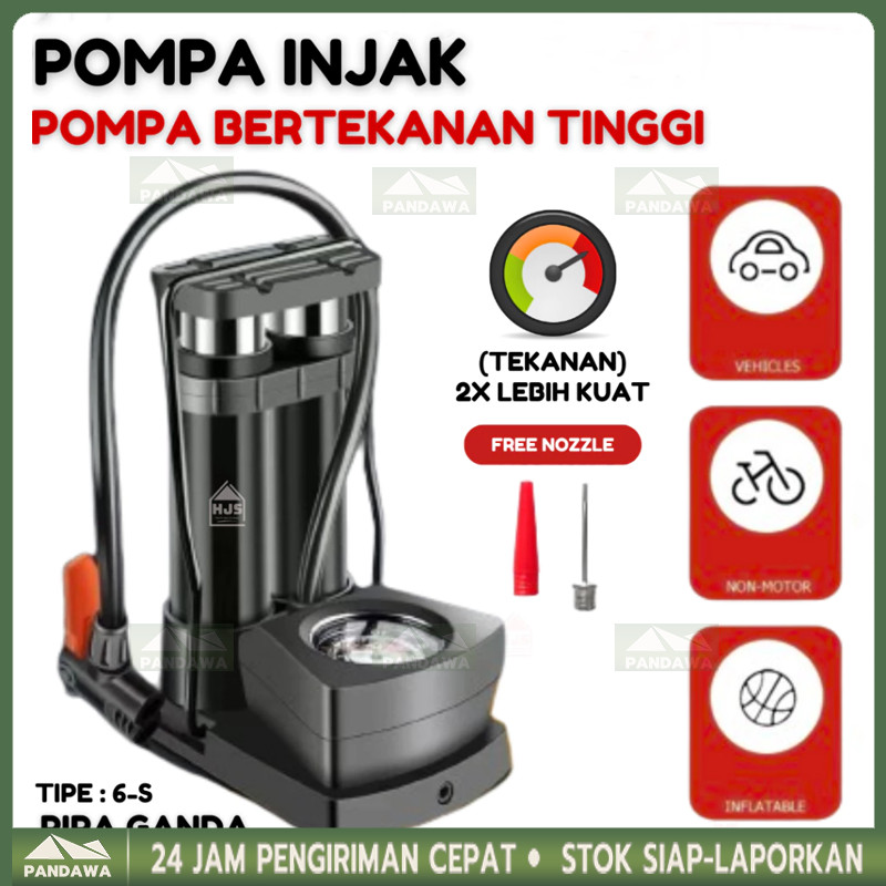 Jual Pompa Angin mini portable foot pump manual emergency motor Pompa ...