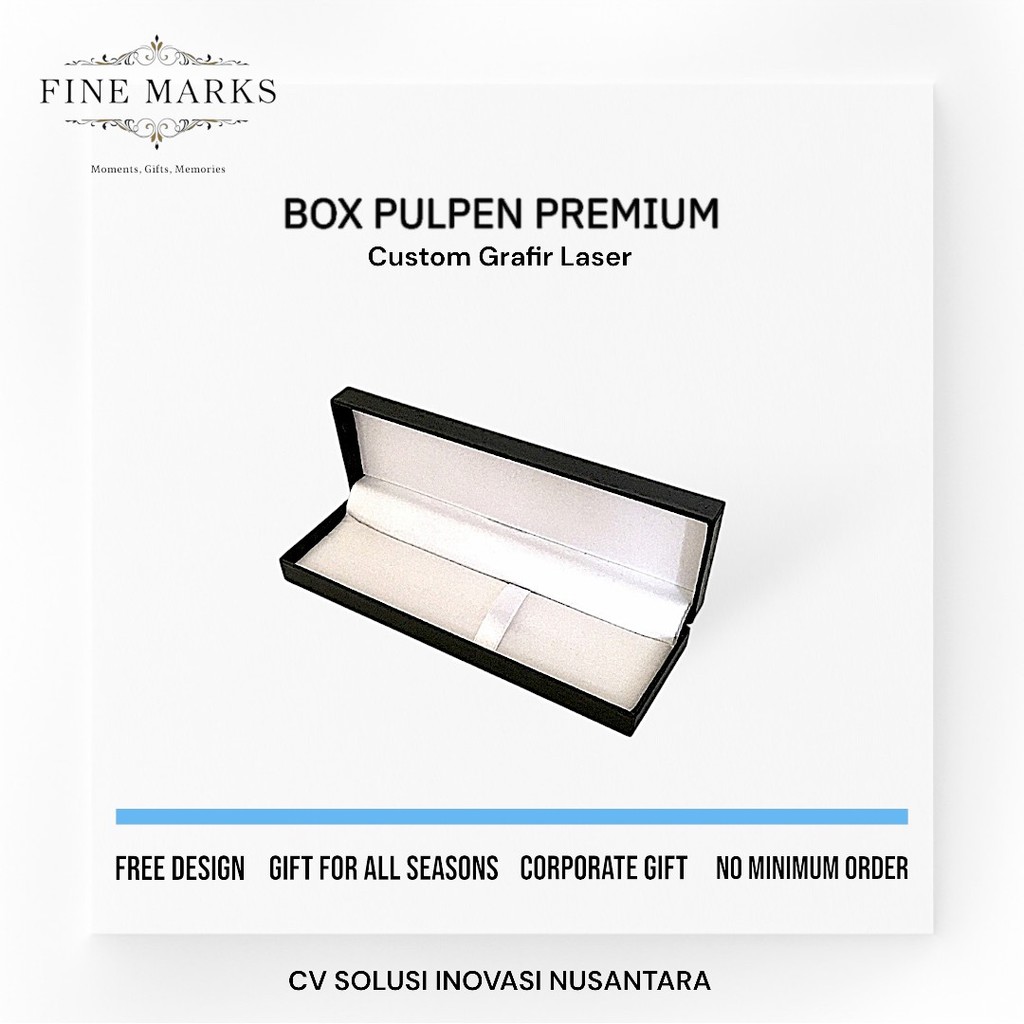 Jual Box Pulpen Souvenir Premium - Box Hitam | Shopee Indonesia