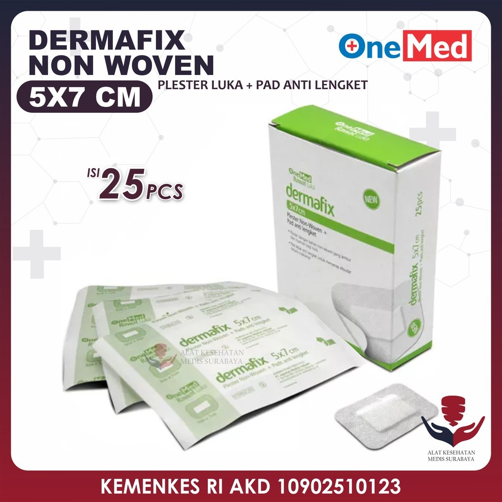 Jual Dermafix Non Woven Onemed Plaster Plester Luka Alat P3K | Shopee ...
