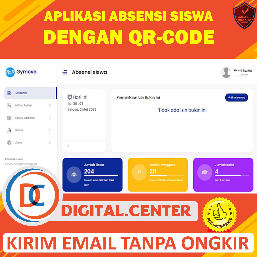 Jual Aplikasi Absensi Siswa dengan QR CODE FULL LENGKAP | Shopee Indonesia