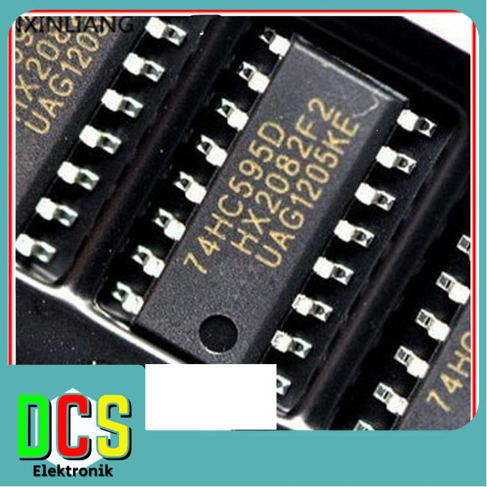 Jual IC 74HC595 smd shift register Serial in parallel out | Shopee ...