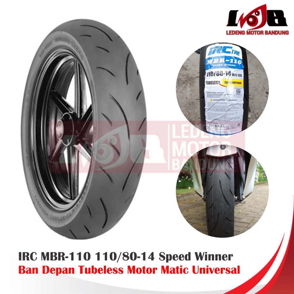 Jual IRC MBR 110 110/80-14 Ban Motor Matic Universal Soft Compound ...