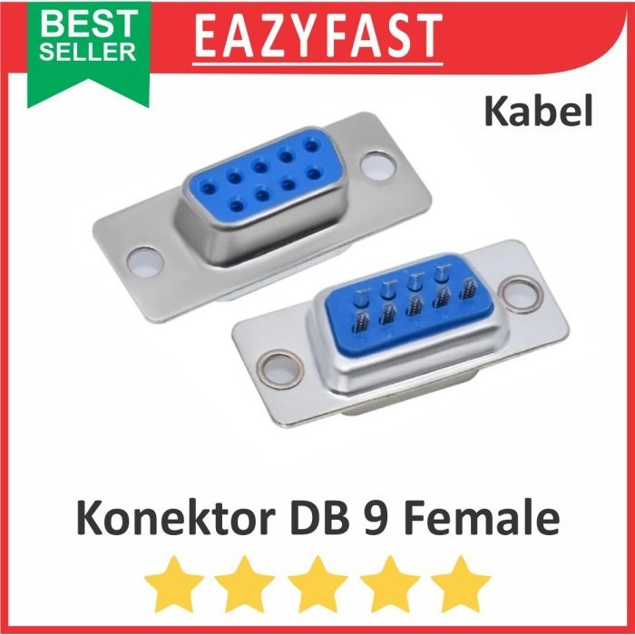 Jual Konektor DB9 Female Serial Port RS232 DB 9 Connector Jack Socket ...