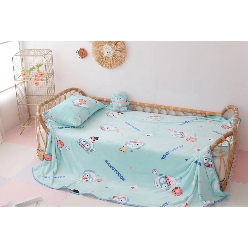 Jual Selimut Hangyodon Sanrio Ikan Biru Blue Fish Blanket KS | Shopee ...