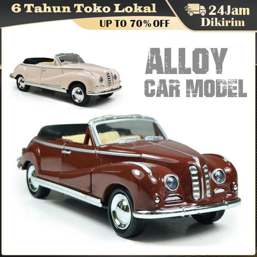 Jual Diecast Mobil Klasik Vintage Convertible Miniatur Skala 1:32 ...