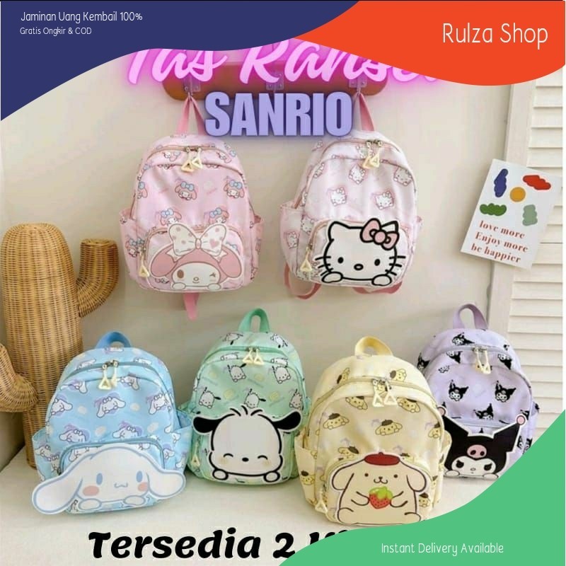 Jual Tas Ransel Sanrio Backpack Tas Sekolah Anak TK PAUD Karakter Kuromi Melody Hello Kitty ...