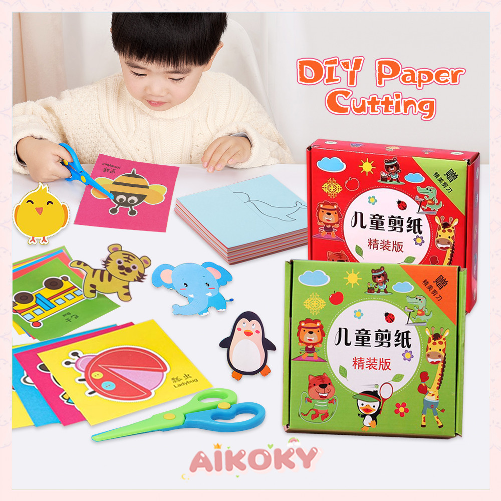 Jual AIKOKY DIY Mainan Gunting Anak / Latihan Menggunting Anak / Paper ...
