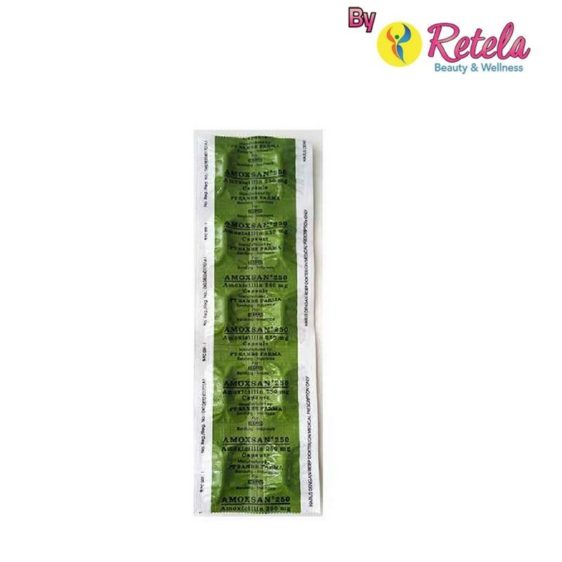 Jual AMOXSAN 250MG 1 STRIP 10 CAPSUL | Shopee Indonesia