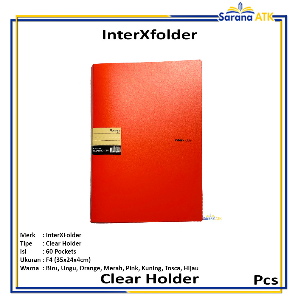 Jual InterXfolder - Map Plastik Clear Holder 60 Lembar - Pcs | Shopee ...