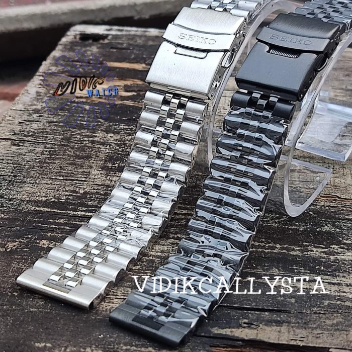 Jual RANTAI STAINLESS SEIKO JUBILE 20 22 MM CURVED FLAT STRAP BAND TALI ...