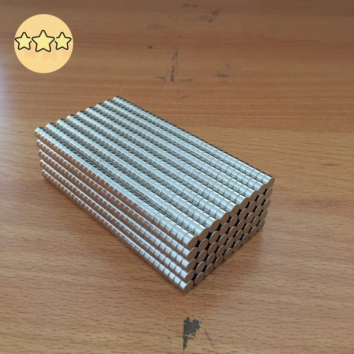 Jual Magnet neodymium bulat round diameter 6x3mm 6mm x 3mm 6*3mm 6x3 mm ...