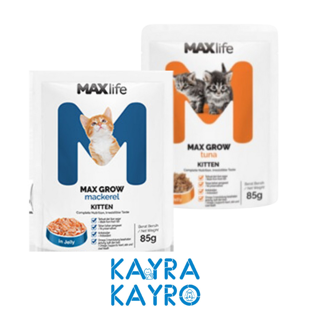 Jual MaxLife Kitten Cat 85 gr Pouch - Snack/Treat/Camilan/Makanan Basah ...