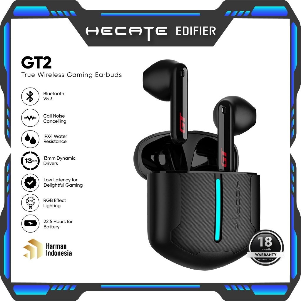 Jual HECATE EDIFIER GT2 true Wireless Gaming Earbuds | Shopee Indonesia