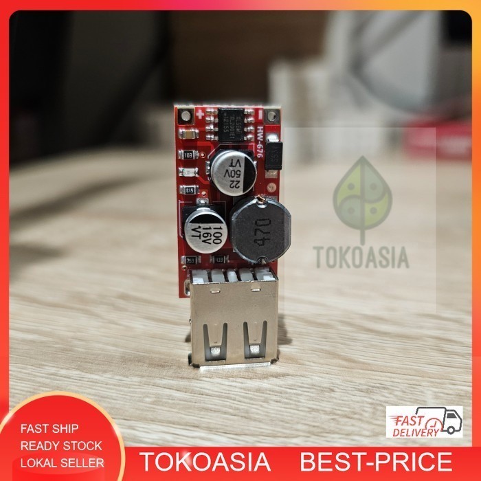 Jual Module Step Down DC converter 5V-36V to 5A 3A power charger USB ...