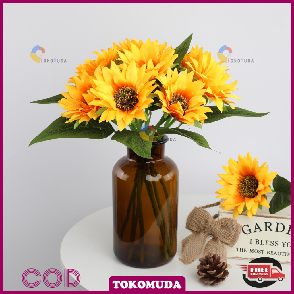 Jual TOKO MUDA COD Bunga imitasi buatan tangan DIY, bunga buatan, bunga ...