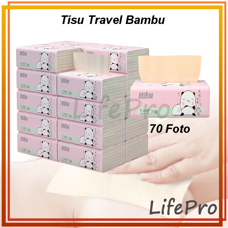 Jual Premium Bamboo Tissue / Tisu Bambu / Tisu Travel Bambu 70 Lembar ...