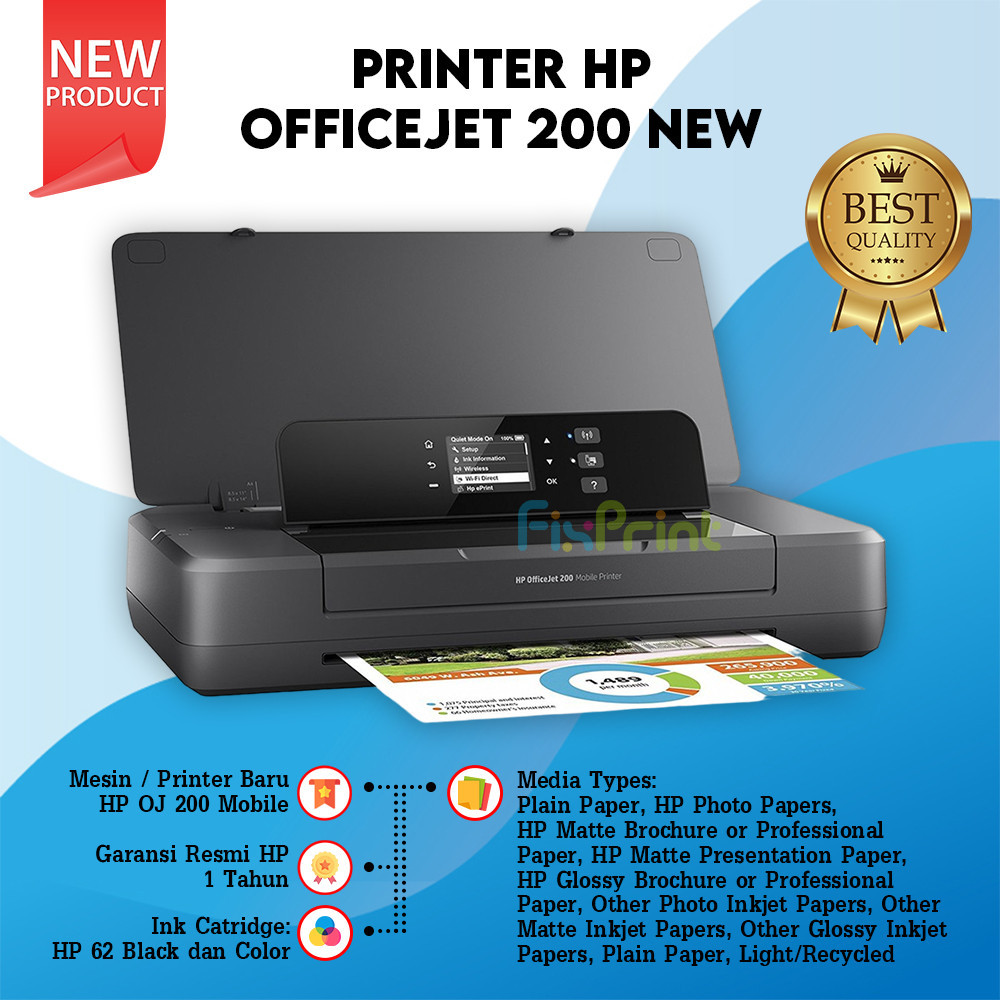 Jual Printer HP Officejet 200 Mobile Printer Office Jet 200 Print Only ...
