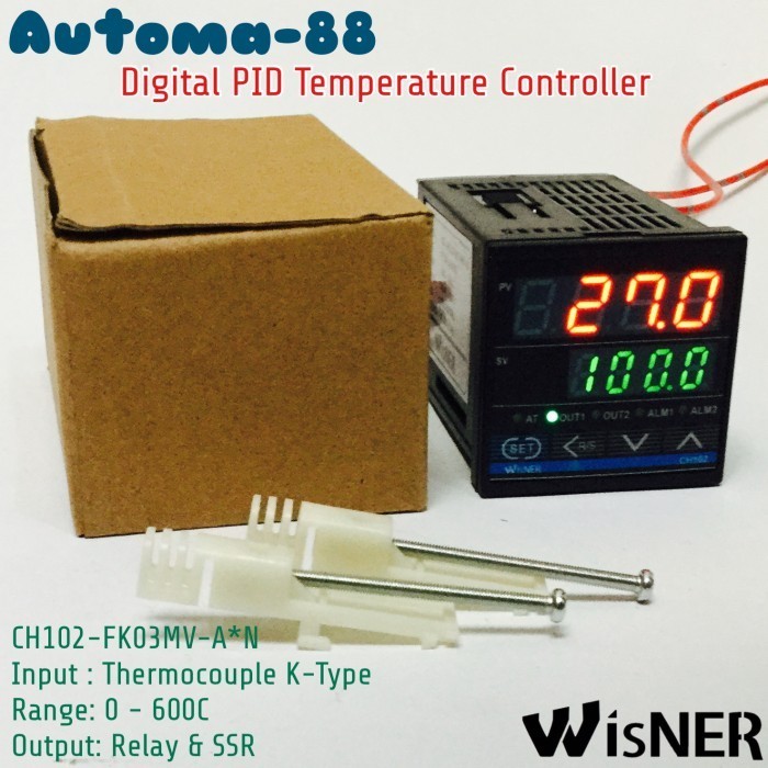 Jual WISNER CH102 Digital PID Temperature Controller 0-600C K-Type -OL76 | Shopee Indonesia