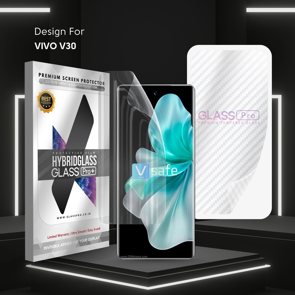 Jual Hybrid Glass Premium Anti Gores Hydrogel Vivo V30 Full Cover ...