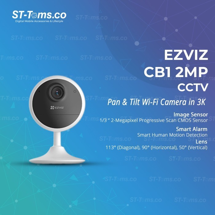 Jual Ezviz CB1 2MP Smart Home WiFi Battery IP Camera CCTV Indoor Type C ...