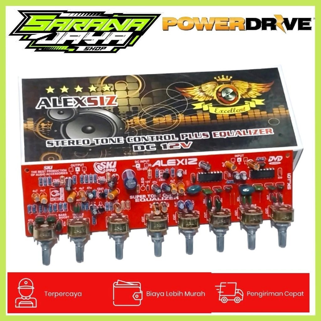 Jual KIT TONE CONTROL STEREO PLUS EQUALIZER DC 12V | Shopee Indonesia