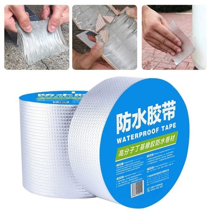 Jual Tape Lakban Magic Tape /Anti Bocor Aluminium Foil Butyl Rubber Waterproof Tape/LAKBAN ANTI ...