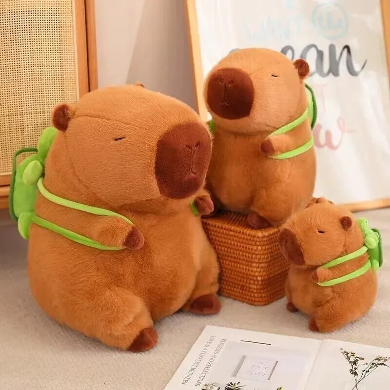 Jual Capybara Plush Doll Unturned Turtle Sitting Posture Cute Water ...