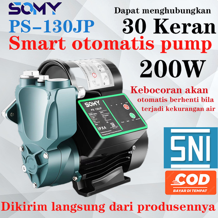 Jual SOMY Pompa air Otomatis 40 L/min 200W Total Head Max 40 m Model ...
