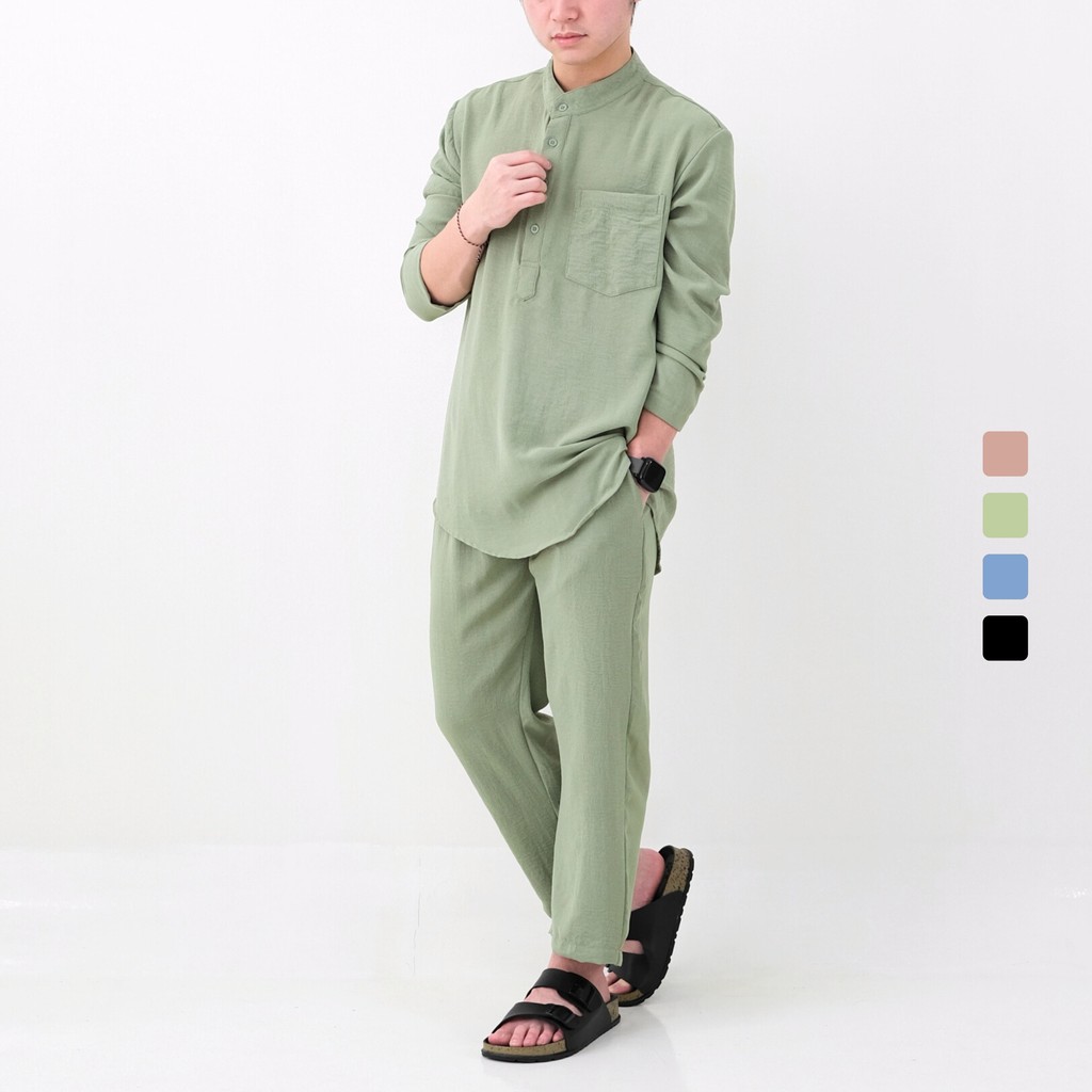 Jual SAGI Men - Farabi Long Kurta Set - Kemeja Koko Kurta Setelan ...