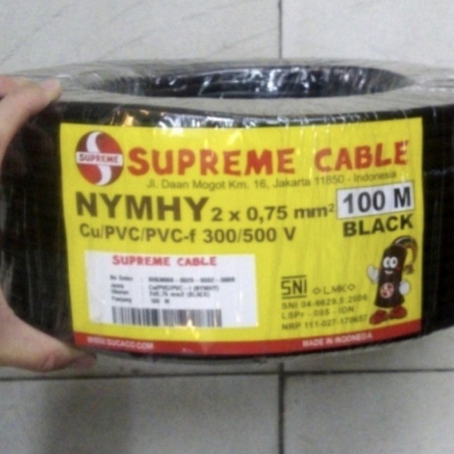 Jual Kabel Listrik NYYHY 2x0,75mm SUPREME Roll 100m | Shopee Indonesia