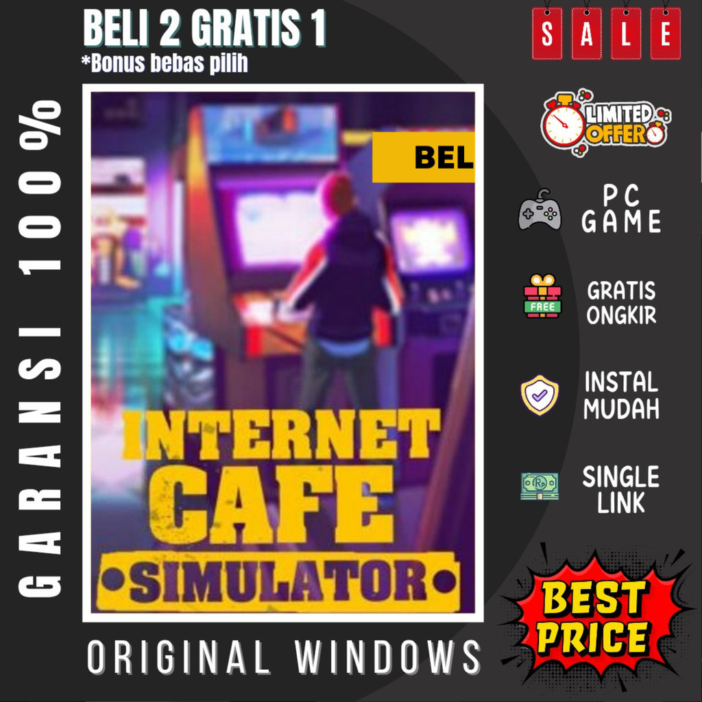 Jual INTERNET CAFE SIMULATOR - GAME PC - GAME LAPTOP - PC GAMES - BELI ...