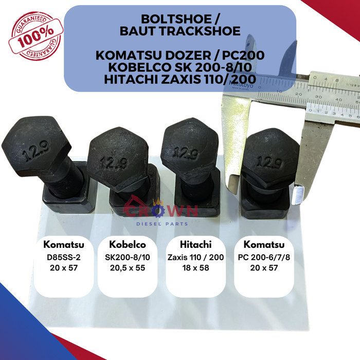 Jual Baut Shoe Komatsu / Baut Track Shoe Komatsu PC200, Dozer Kobelco ...