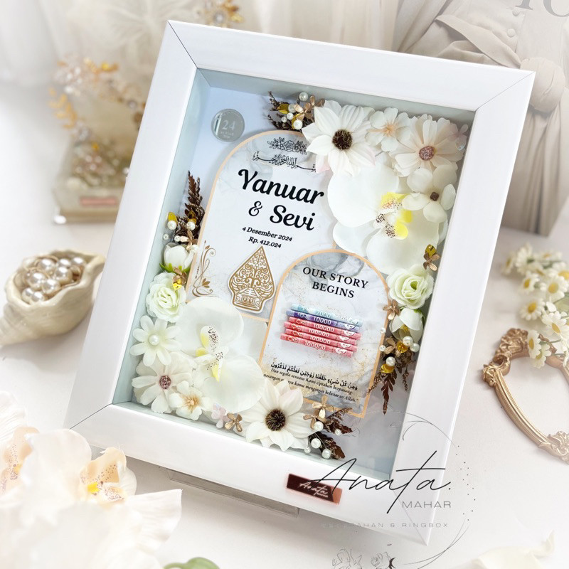 Jual MAHAR UANG TERBARU mahar pernikahan / frame mahar / frame 3D ...