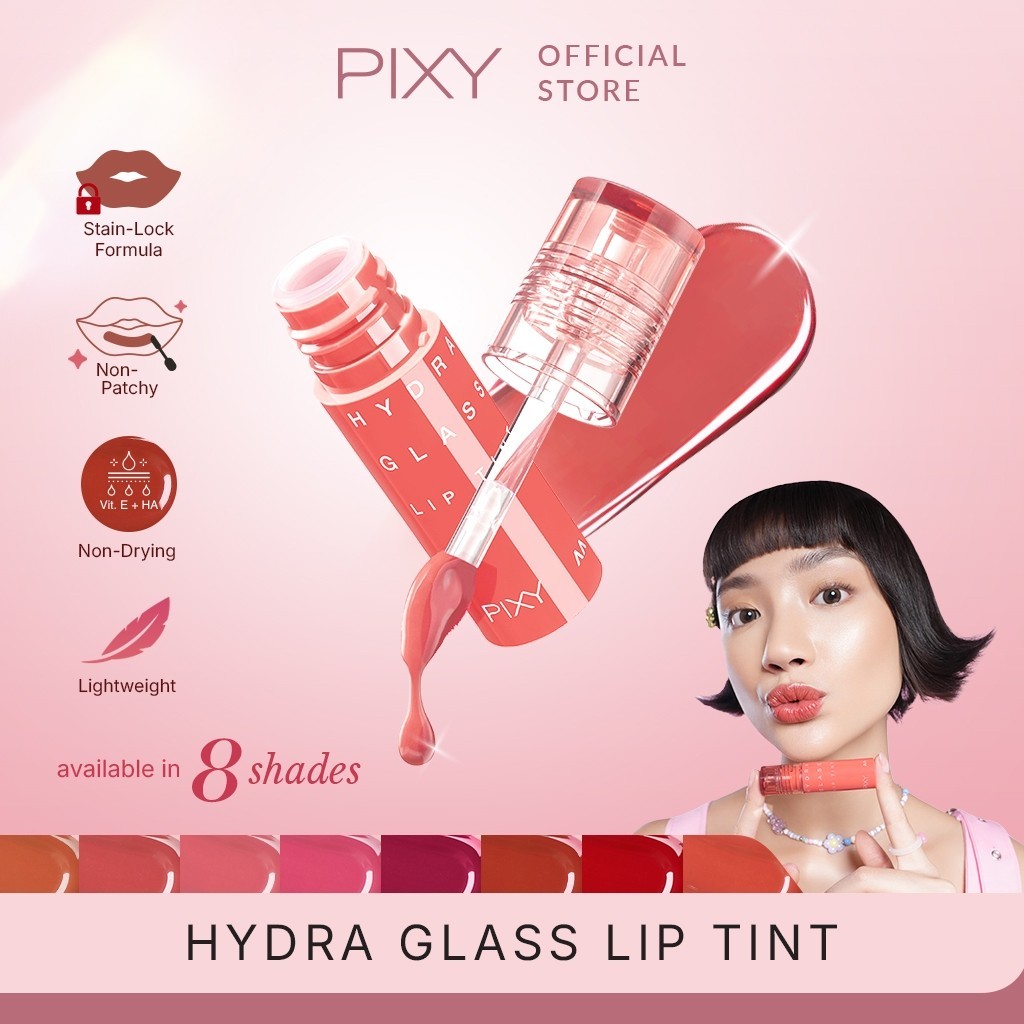 Jual MFI - Pixy Hydra Glass Lip Tint | Netto 2.5ml | Lip Tint | Non ...