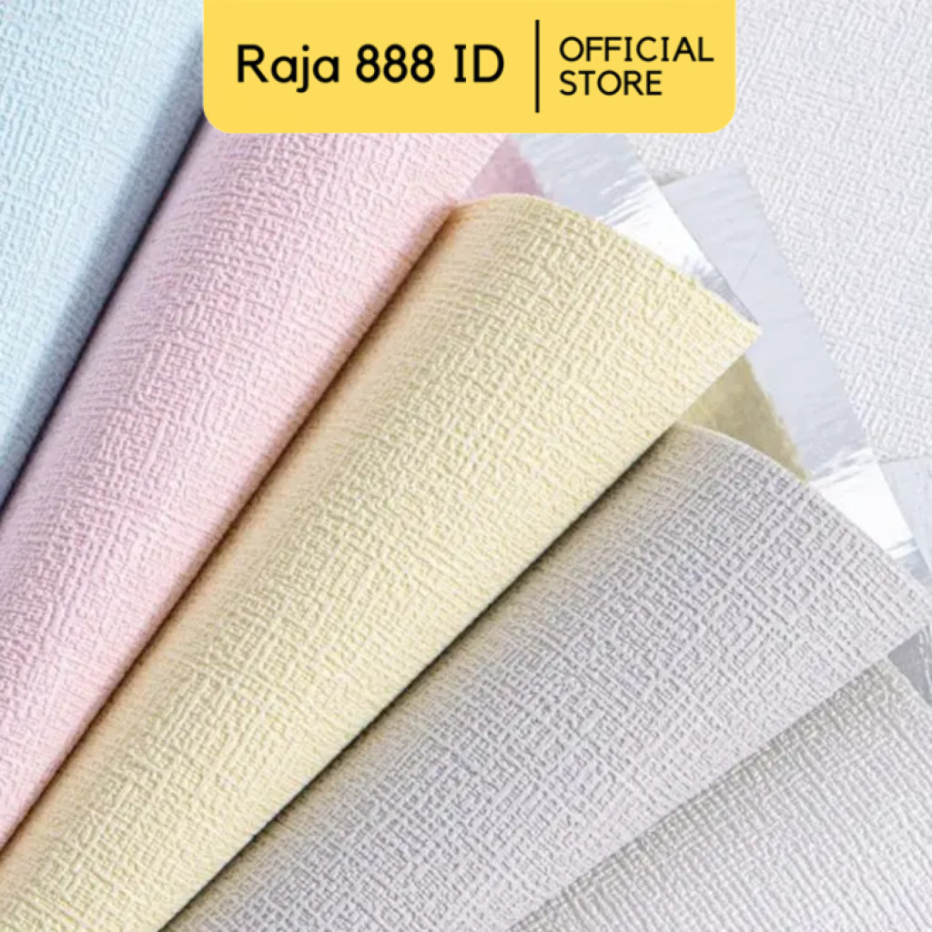 Jual RAJA888 [12 Jenis] Wallpaper Linen Foam Rol Tebal Alumunium Foil Wallpaper busa foam Linen ...