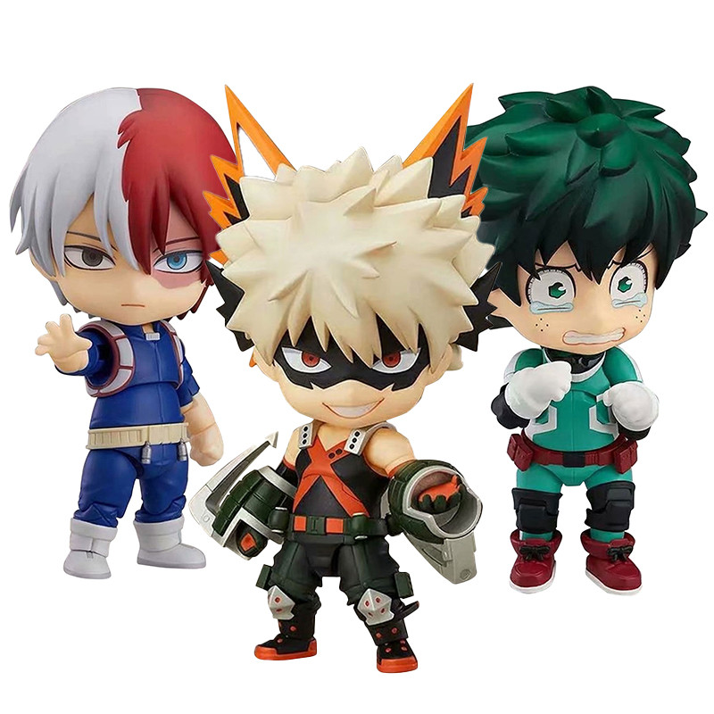 Jual 10cm Anime Midoriya Izuku Figure lovely Katsuki Bakugou Todoroki ...