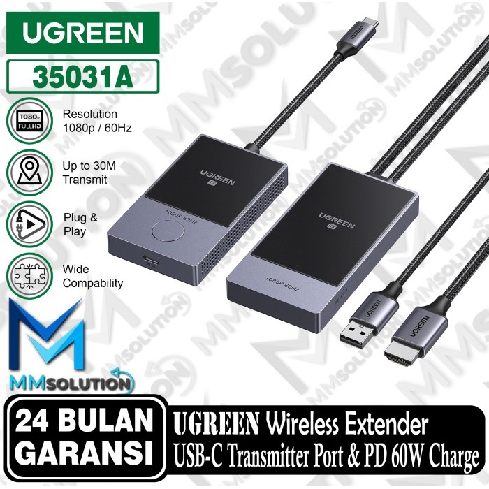 Jual UGREEN Wireless HDMI Extender Video Transmitter 1080P 5G Distance ...