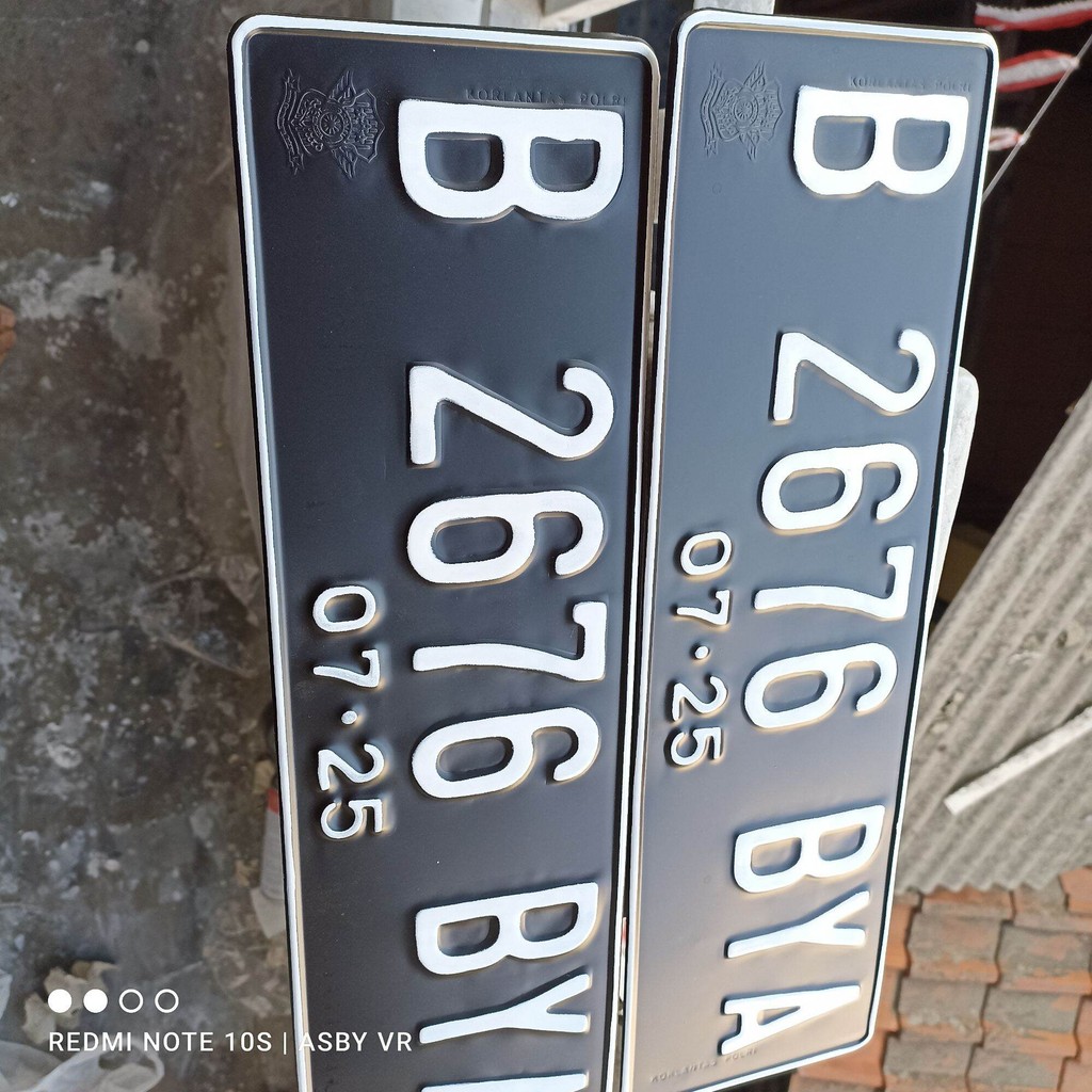 Jual PLAT NOMOR MOBIL, SATU SET(DEPAN BELAKANG), MODEL STANDAR. ADA ...