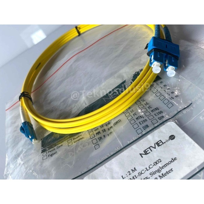Jual kabel Singlemode 2mtr NVL-DPSM1-SC-LC-002 Patch Cord FO SC-LC ...